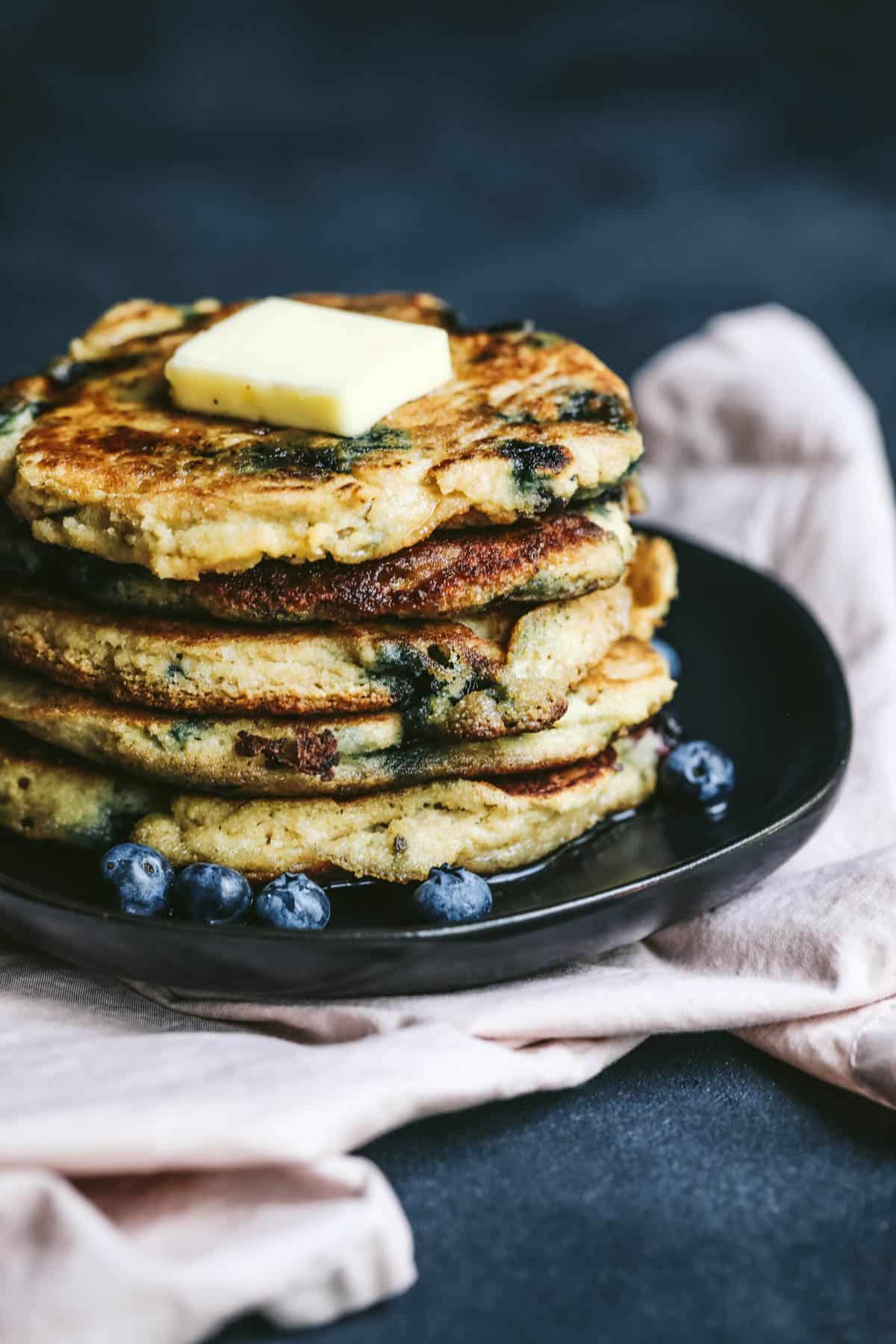 Clean Keto Blueberry Pancakes